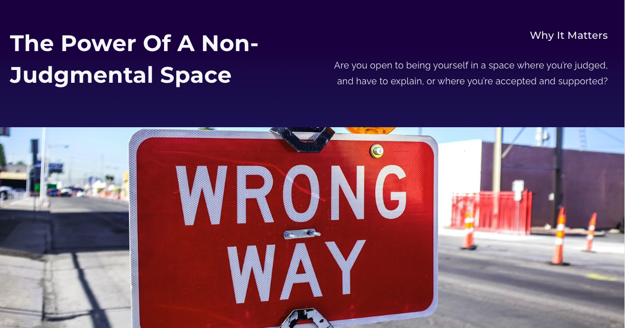 Why Non-Judgment Matters In Therapy